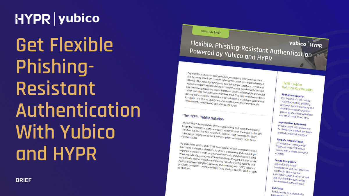 Yubico-HYPR Solution Brief | HYPR